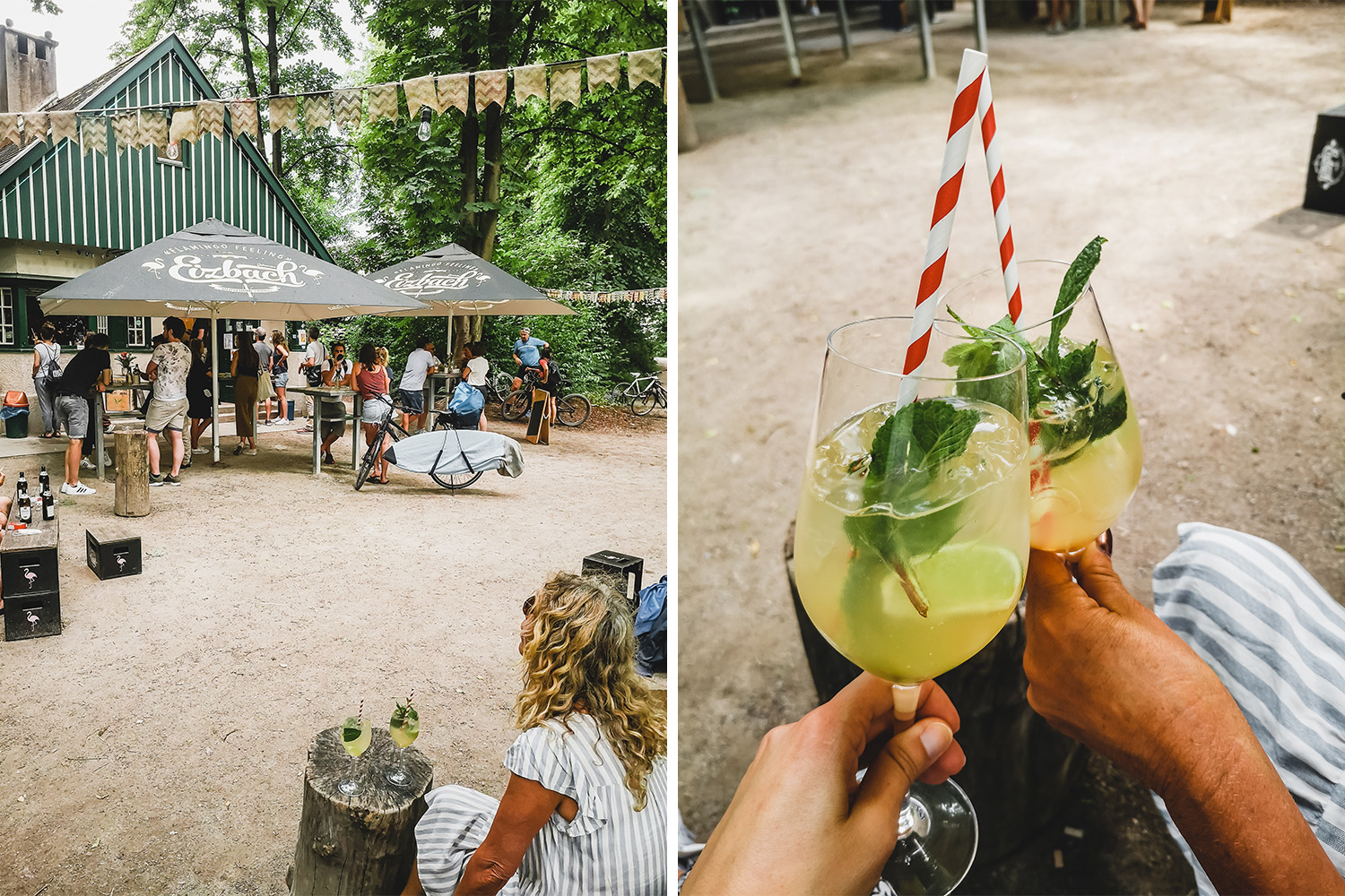 Erfrischende Drinks am Eisbach beim Fräulein Grüneis bestellen | Mit ...