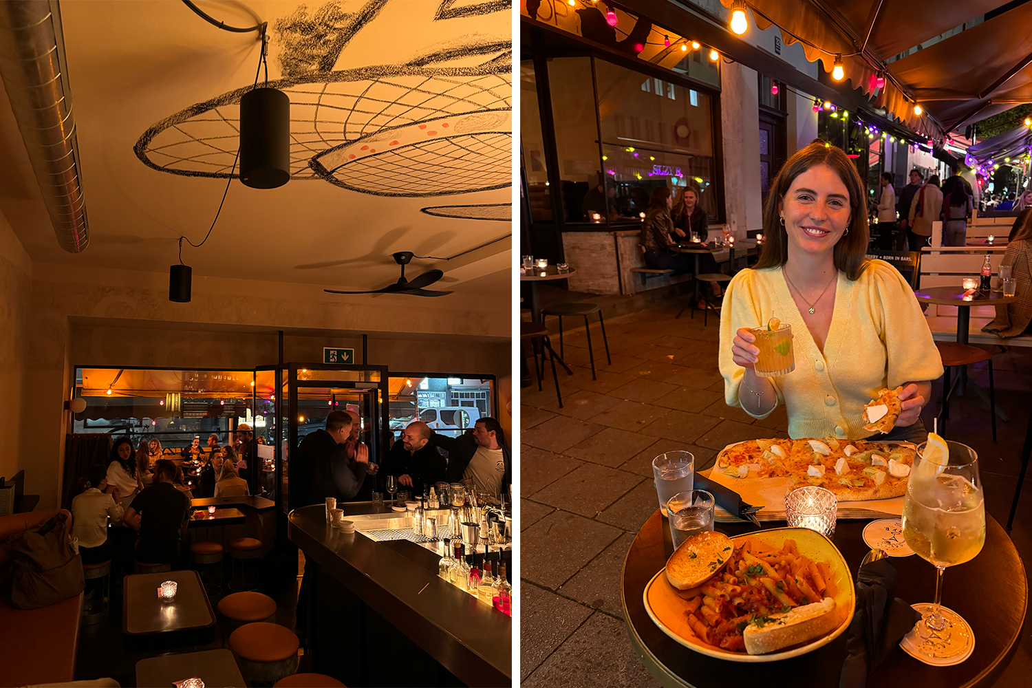 Bei Pizza, Pasta und Pornstar Martini in der Suzy B. Bar versacken ...